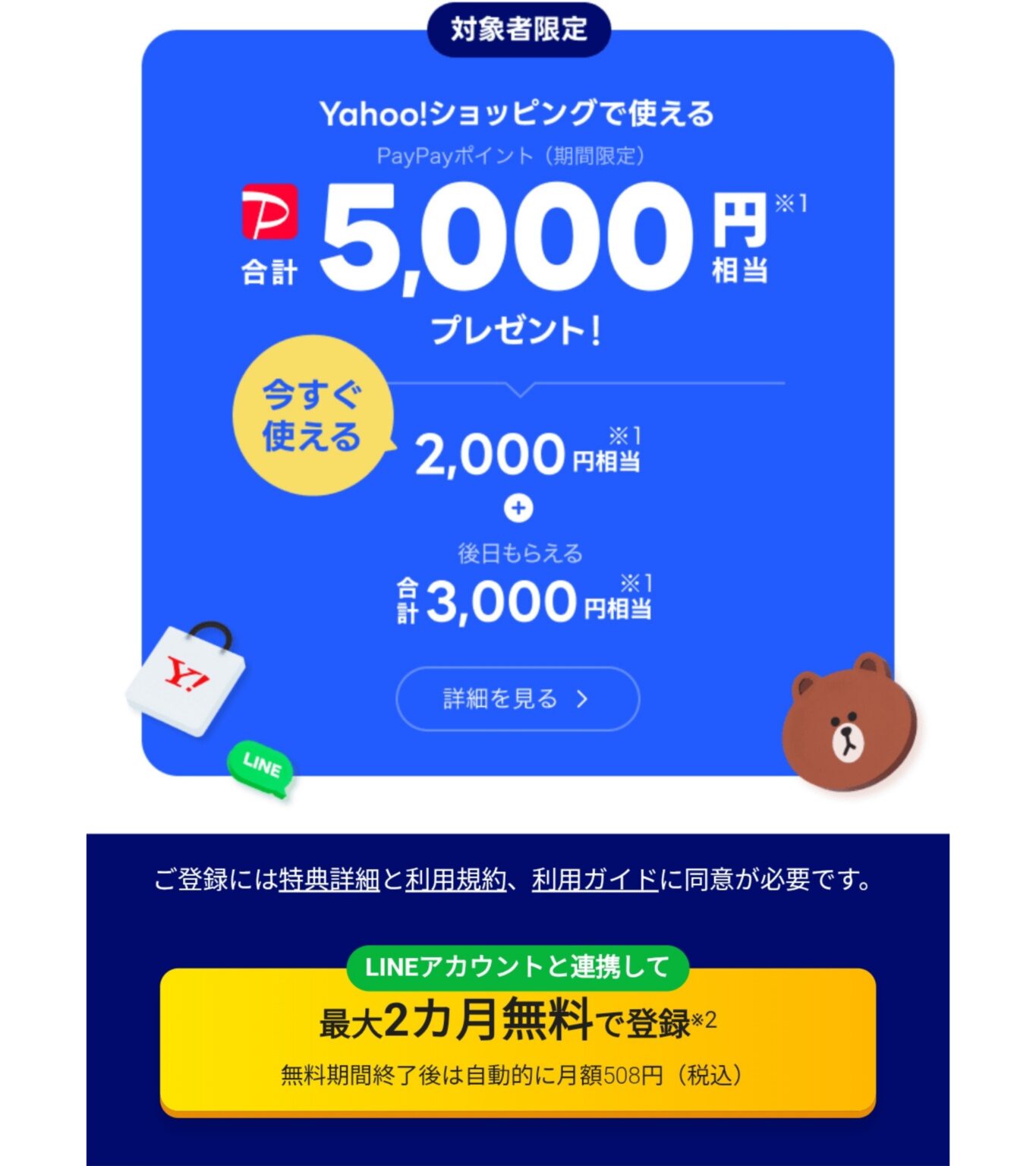LYPプレミアム(旧ヤフープレミアム)入会特典がリニューアル5000円相当のPayPayポイントプレゼント！ | ずぼらなワーキングマザーのお得生活